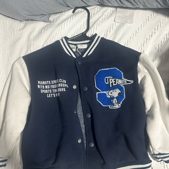Jackets & Coats | Peanuts Varsity Jacket With Snoopy Patch | Poshmark